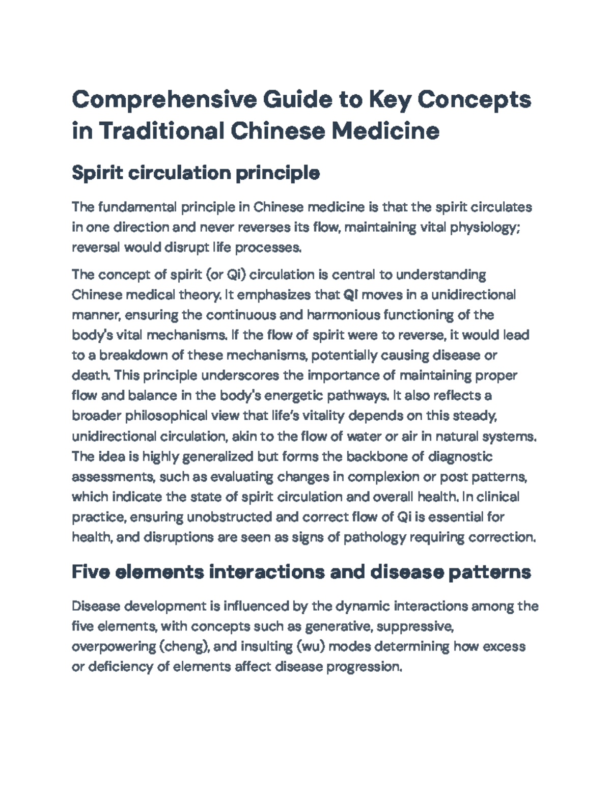 Comprehensive Overview of Five Elements Interaction in TCM (TCM 101 ...