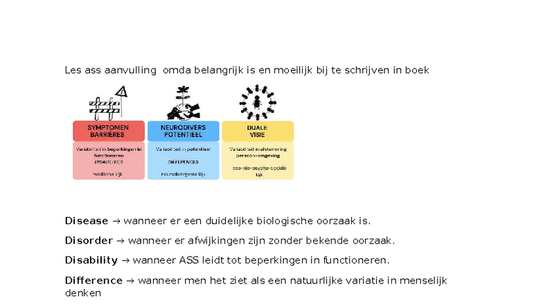 Les aanvullingen - ASS en Biologische Oorzaken in Ortho Sara de Pauw ...