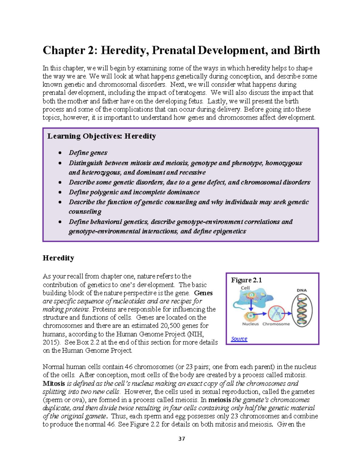 Chapter 2 - lifespan book - Chapter 2: Heredity, Prenatal Development ...
