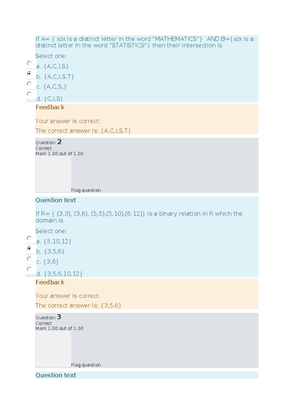 Data Analysis Practice Test Prelim - Set Theory & Relations - Studocu