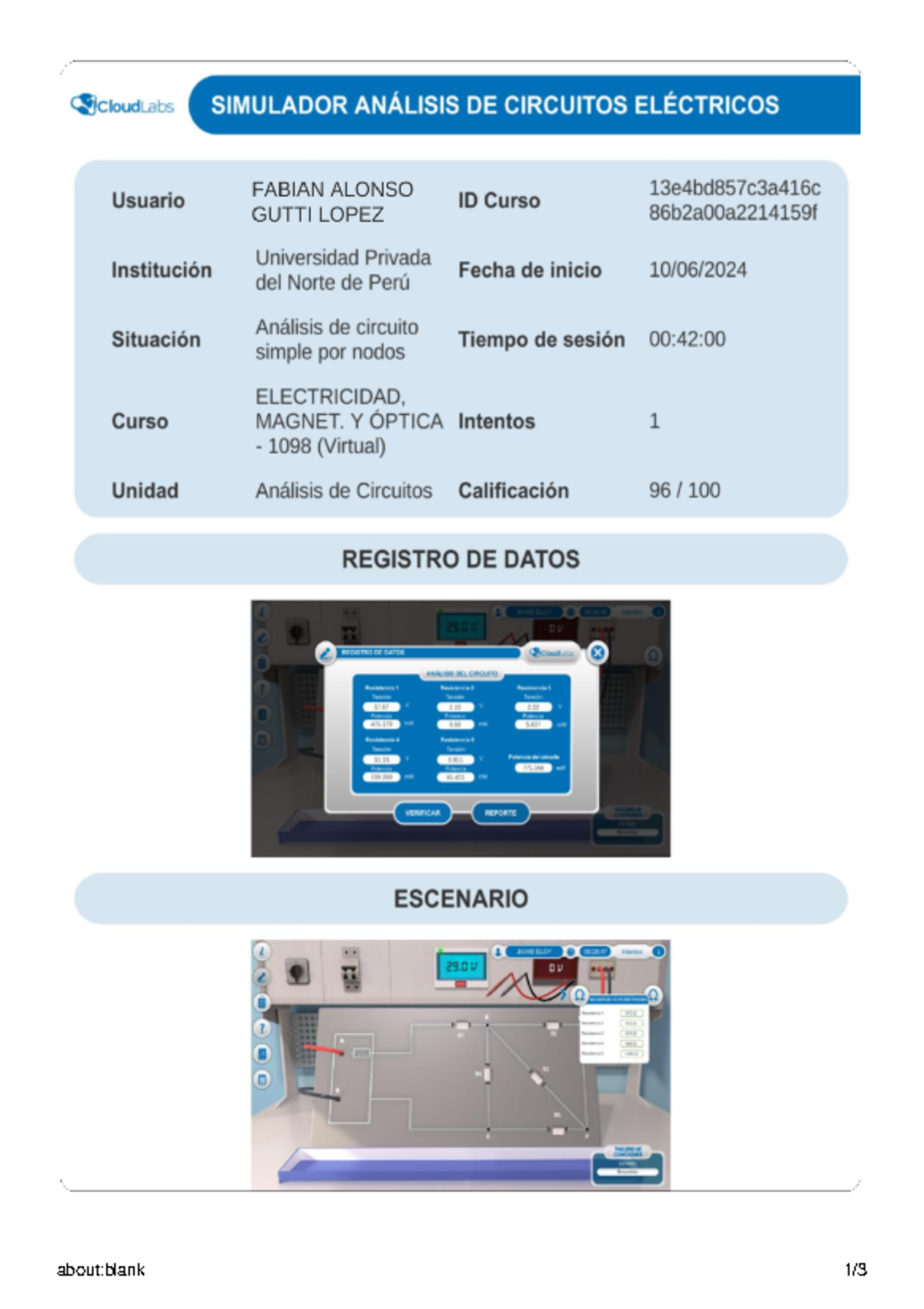 LAB 8 - Análisis de Circuitos Eléctricos en CloudLabs - Studocu