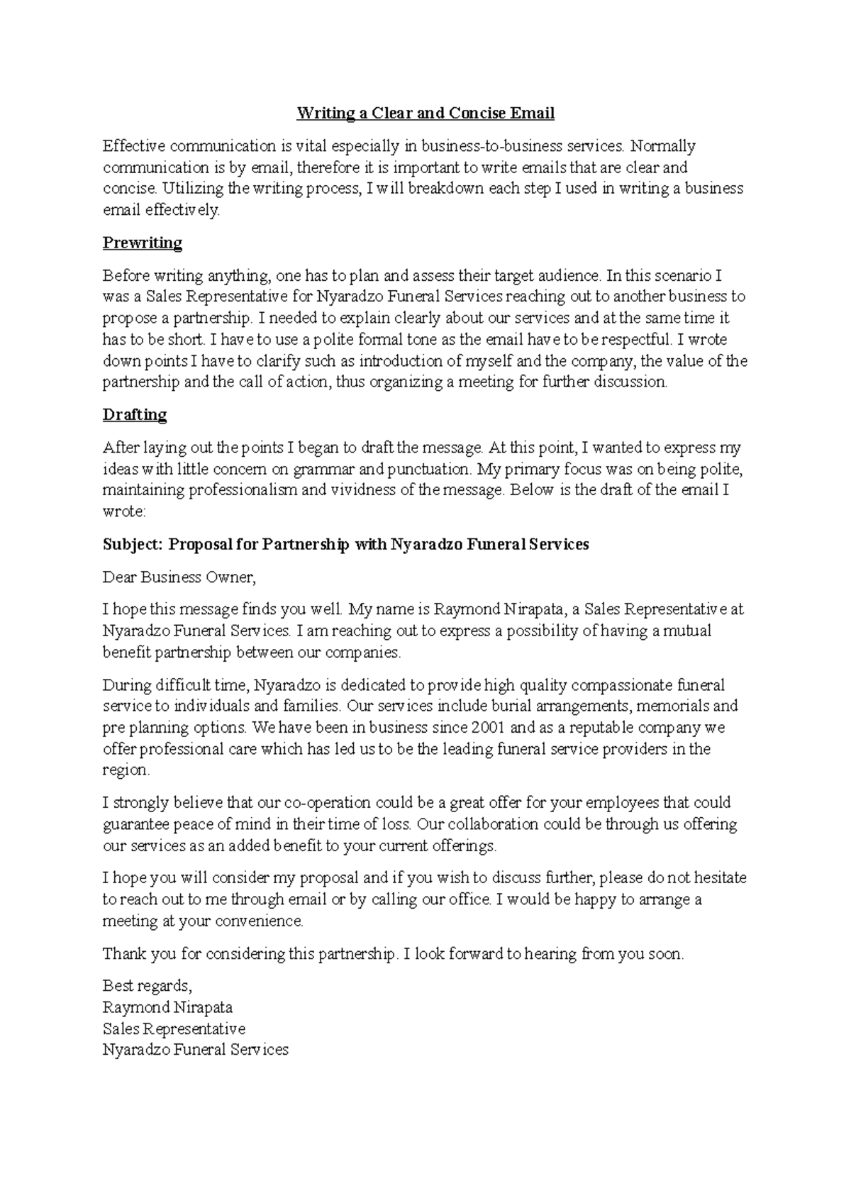 Writing a Clear and Concise Email - Writing a Clear and Concise Email ...