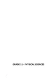 Physical Sciences Notes - Grade 11 - PHYSICAL SCIENCES GRADE 11 NOTES 1 ...