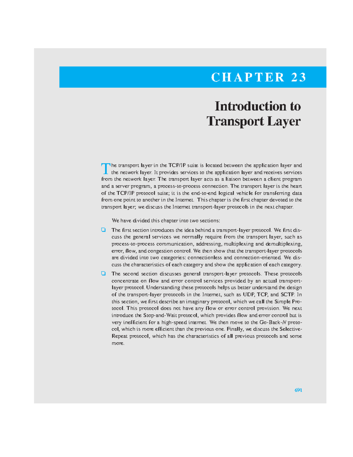 DCN Module-4: Chapter 23 - Introduction to Transport Layer - Studocu