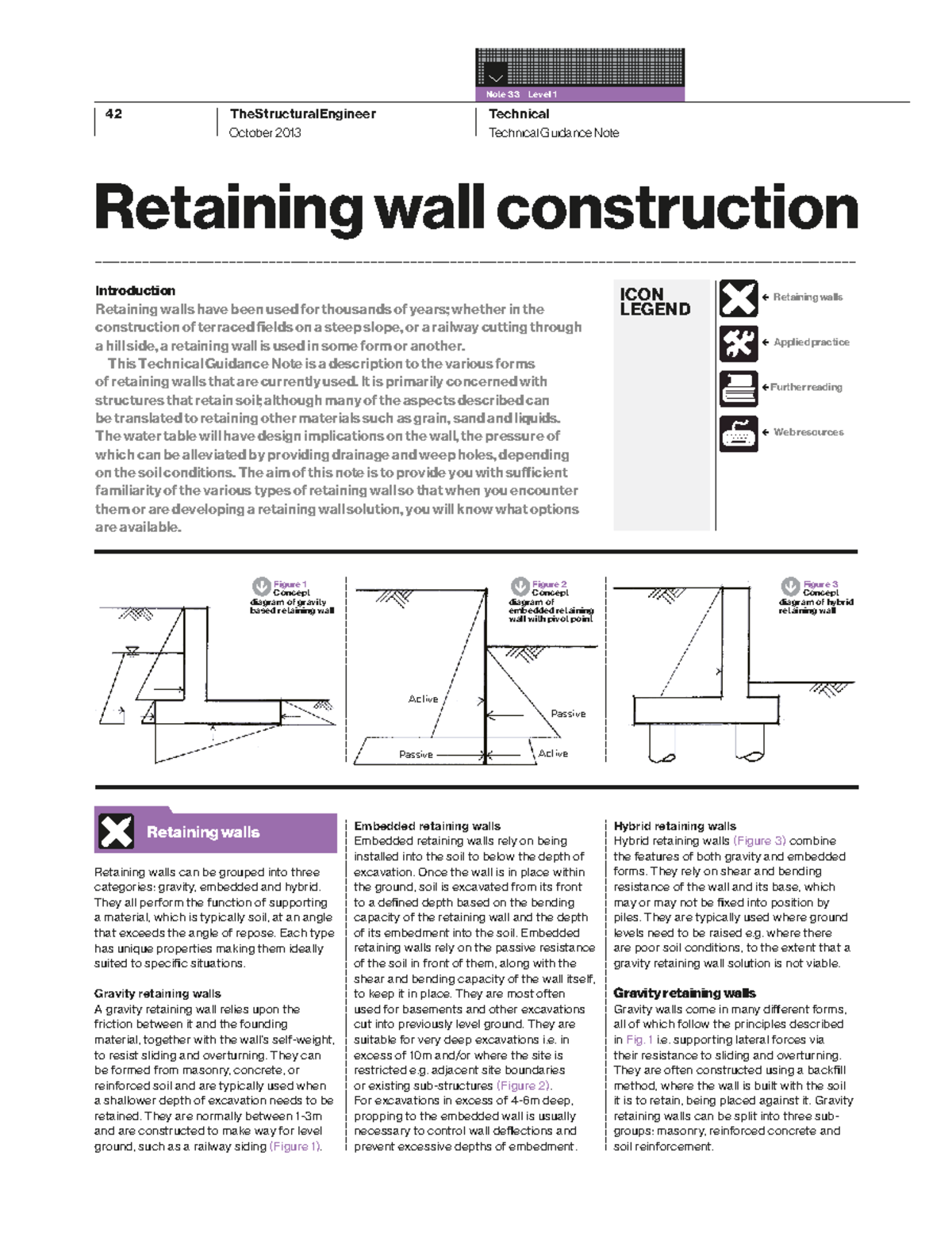 TGN 1 33 Retaining Wall Construction Technical Guidance Note - Studocu