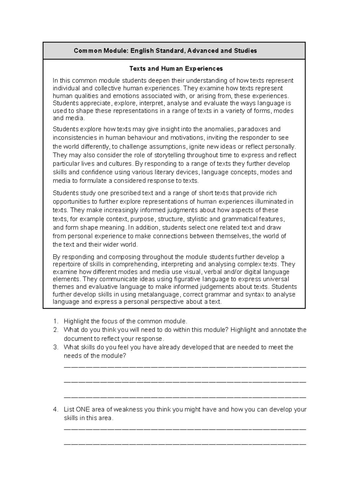 Texts and Human Experiences: Analyzing "Past the Shallows" (ENG101 ...