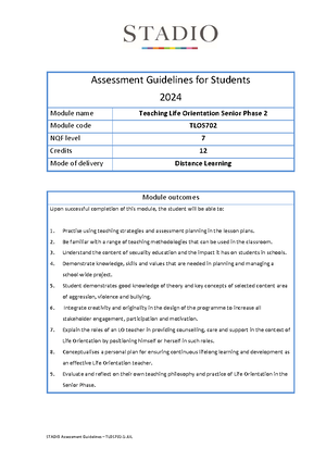 2024 Stadio Referencing Guide - © STADIO (Pty) Ltd. No part of this ...