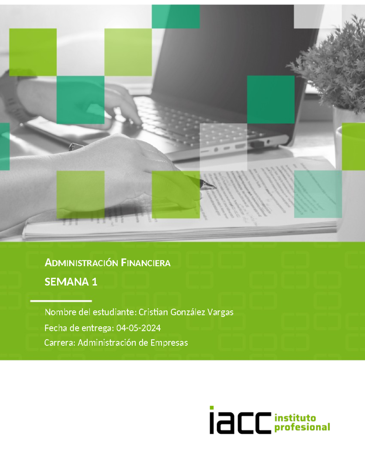 Semana 1: Introducción a la Administración Financiera - Admon de ...