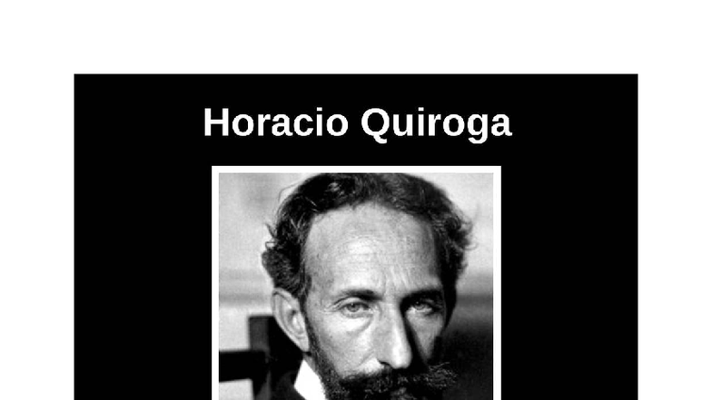 Horacio Quiroga - Análisis de "La Gallina Degollada" - Studocu