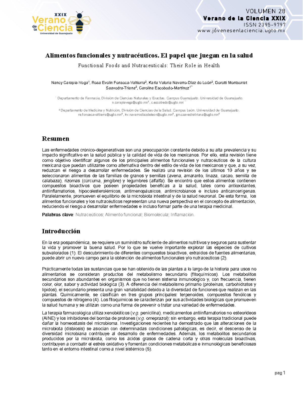Alimentos Funcionales y Nutracéuticos: Impacto en la Salud Pública ...