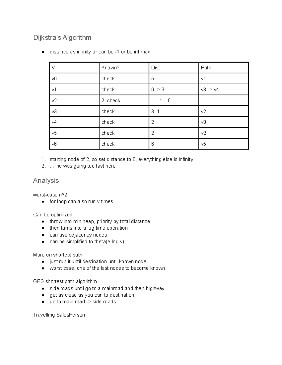 W13D3 - CS 2150 as taught by Aaron Bloomfield - Dijkstra’s Algorithm distance as infinity or can ...