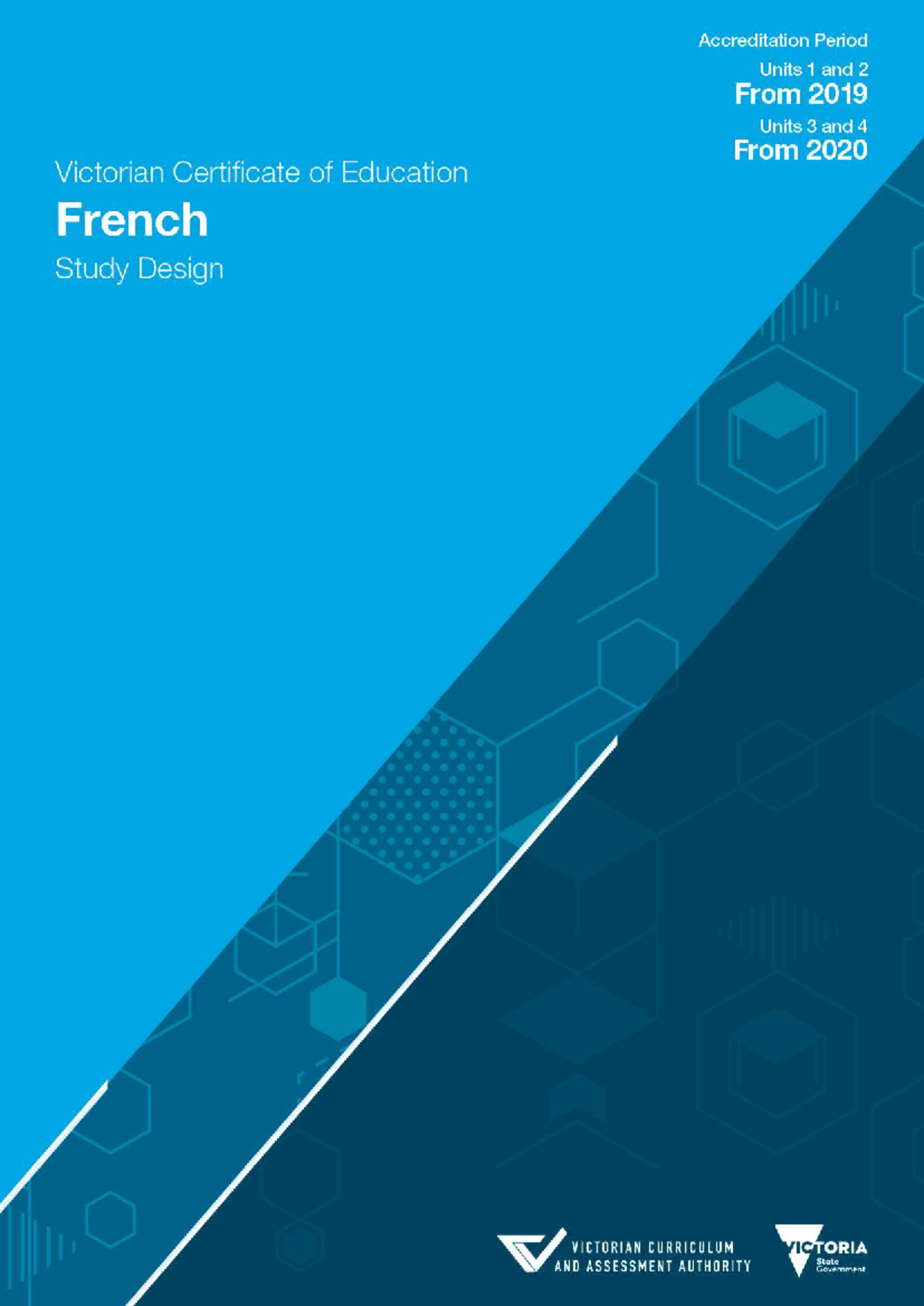 VCE French Study Design Units 1 and 2: 2019 Overview - Studocu