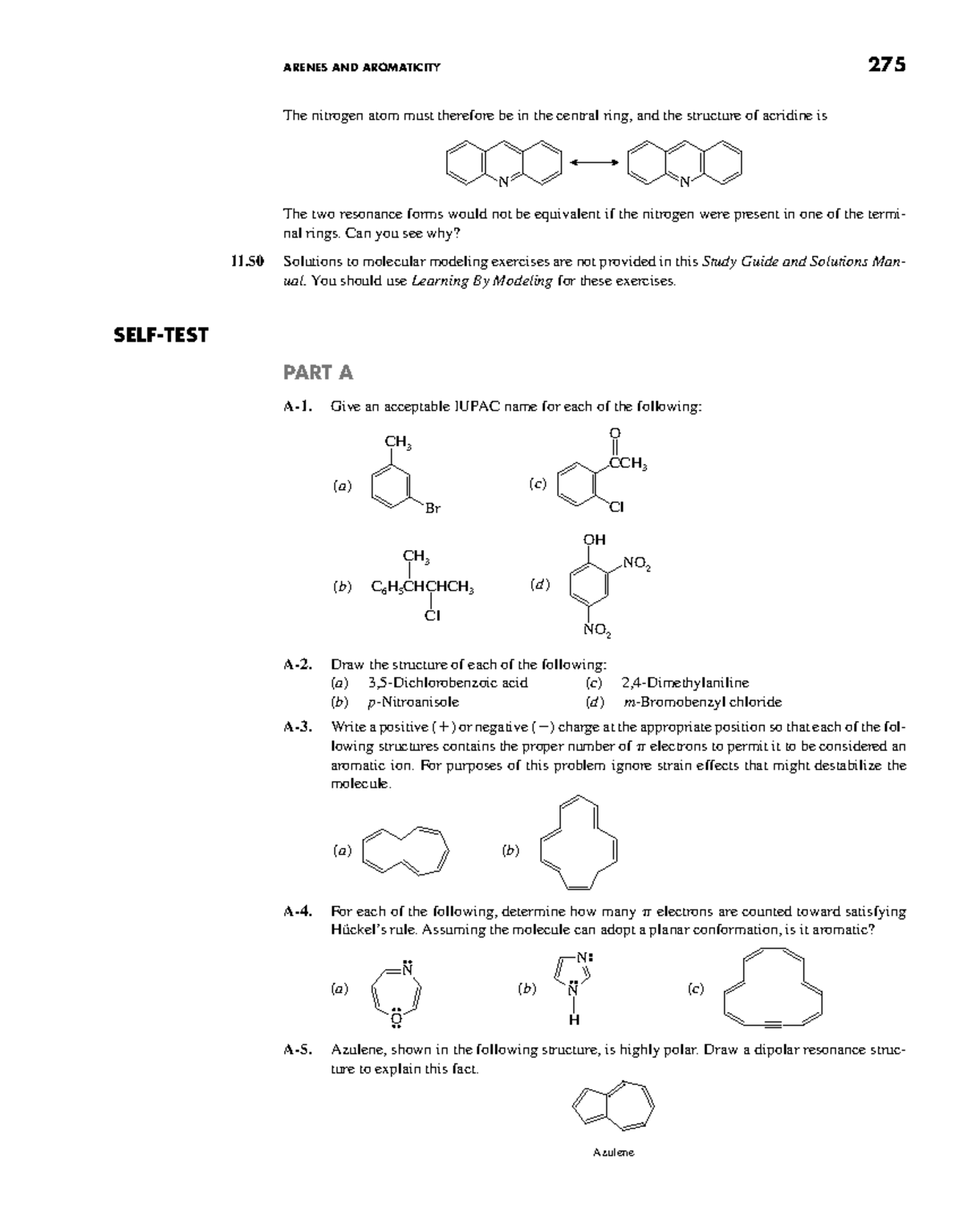 275 Organic Chemistry: Arenes & Aromaticity Study Guide - Studocu