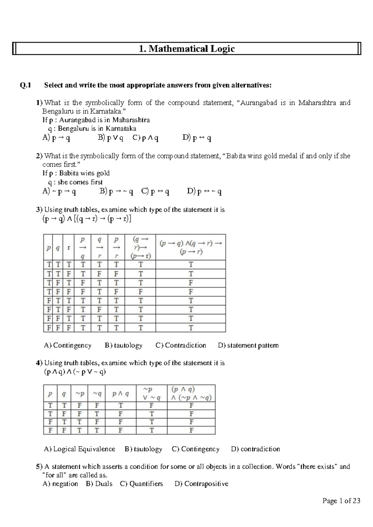 Logic Circuit Simplification and Truth Table Analysis - 8DA4C18F - Studocu