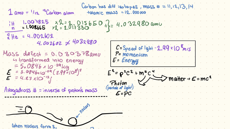Physics 1: Isotopes, Mass Defect, and Binding Energy Analysis - Studocu