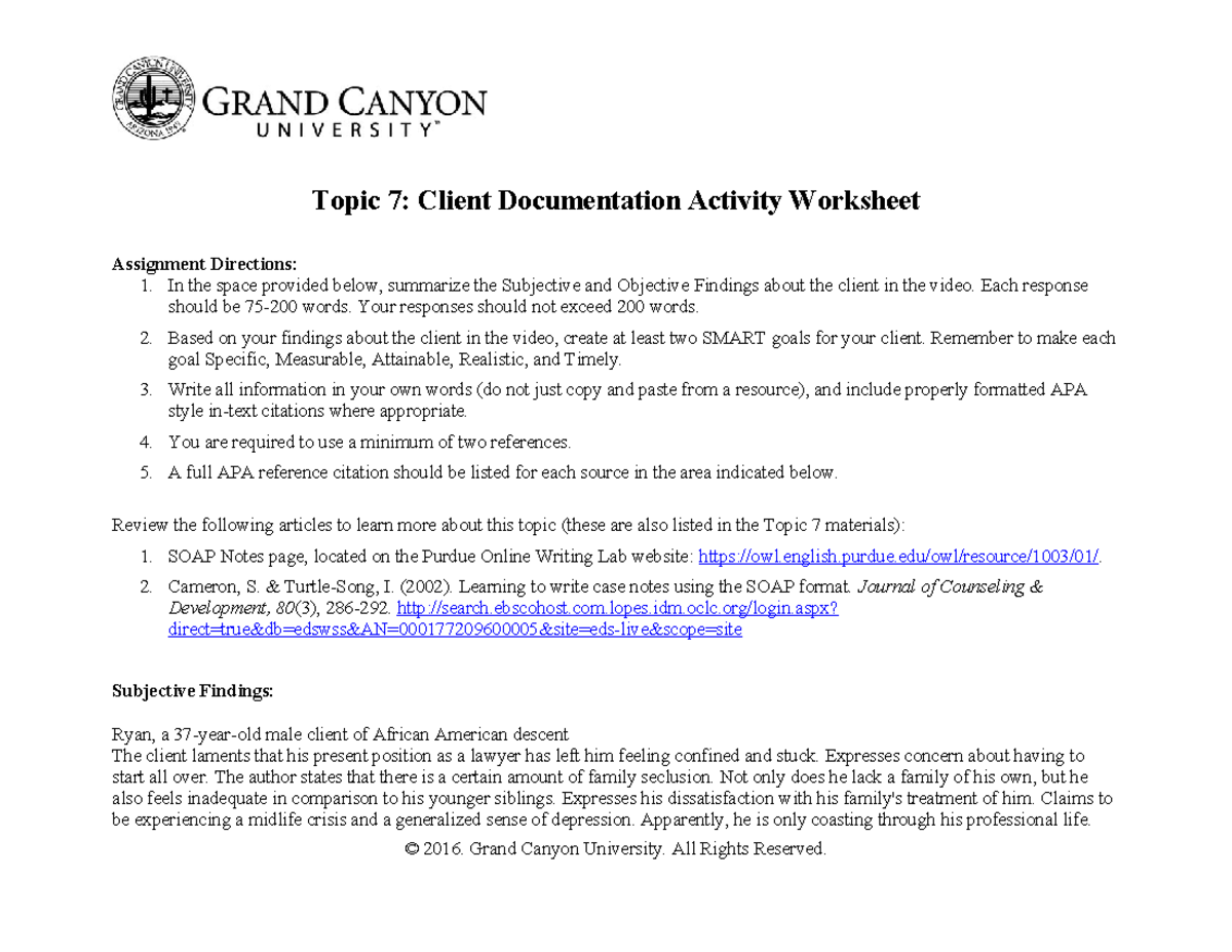 02 - HOPE THIS HELPS - Topic 7: Client Documentation Activity Worksheet ...