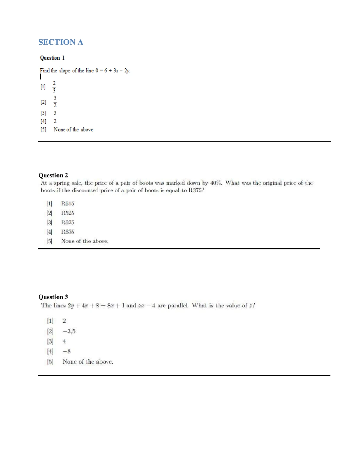 Assignment 3 solutions - 1 Assignment 3 Question 1 The demand function ...