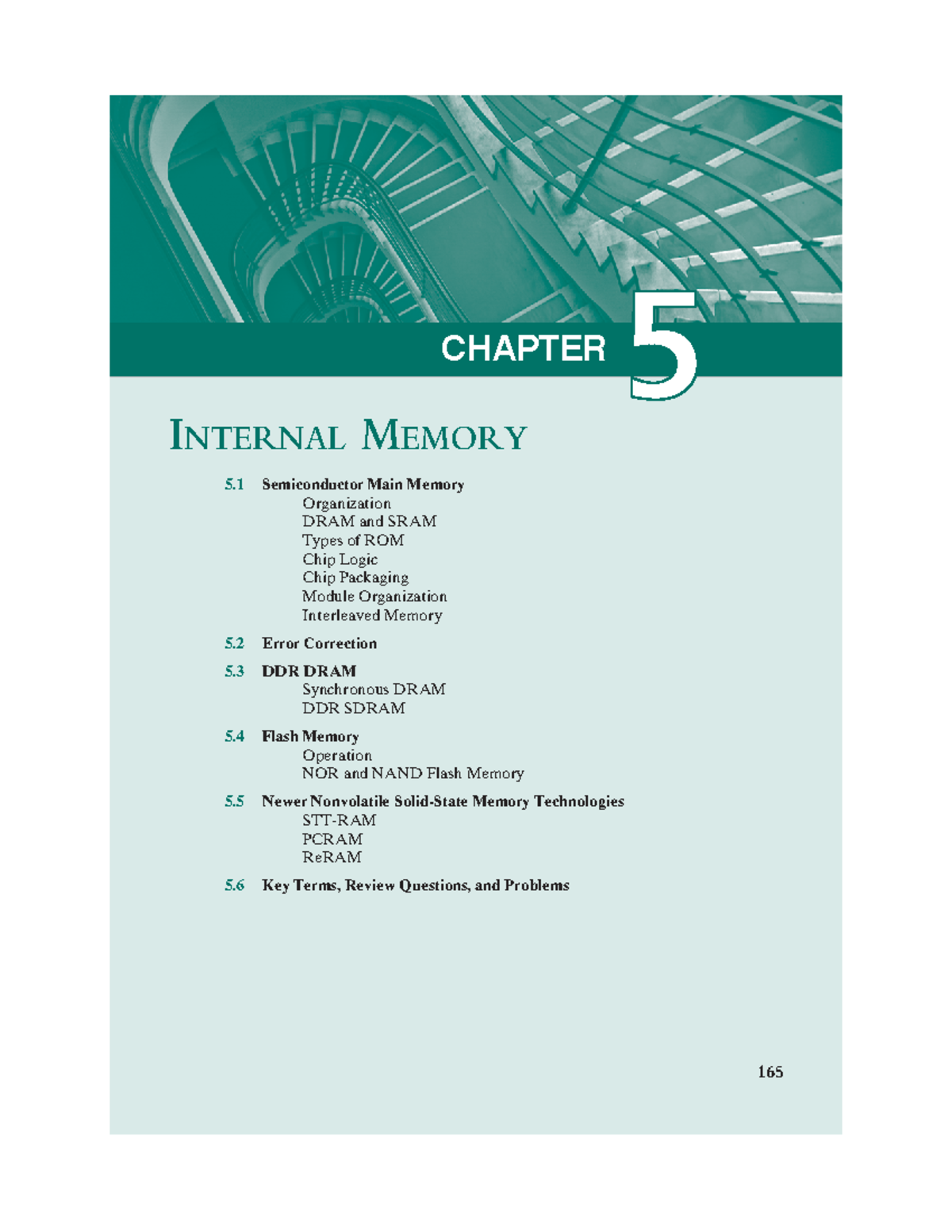 C5 Computer Organization and Architecture: Chapter 5 Internal Memory ...