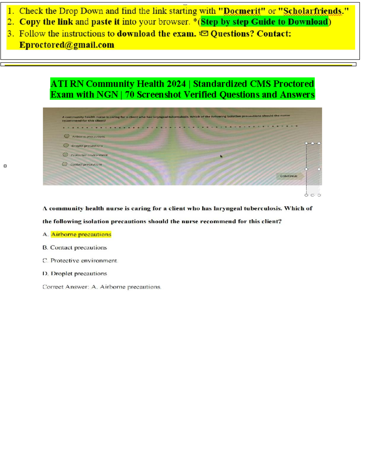 All latest ATI RN Community Health (2023-2025) – 70 High-Yield NGN ...