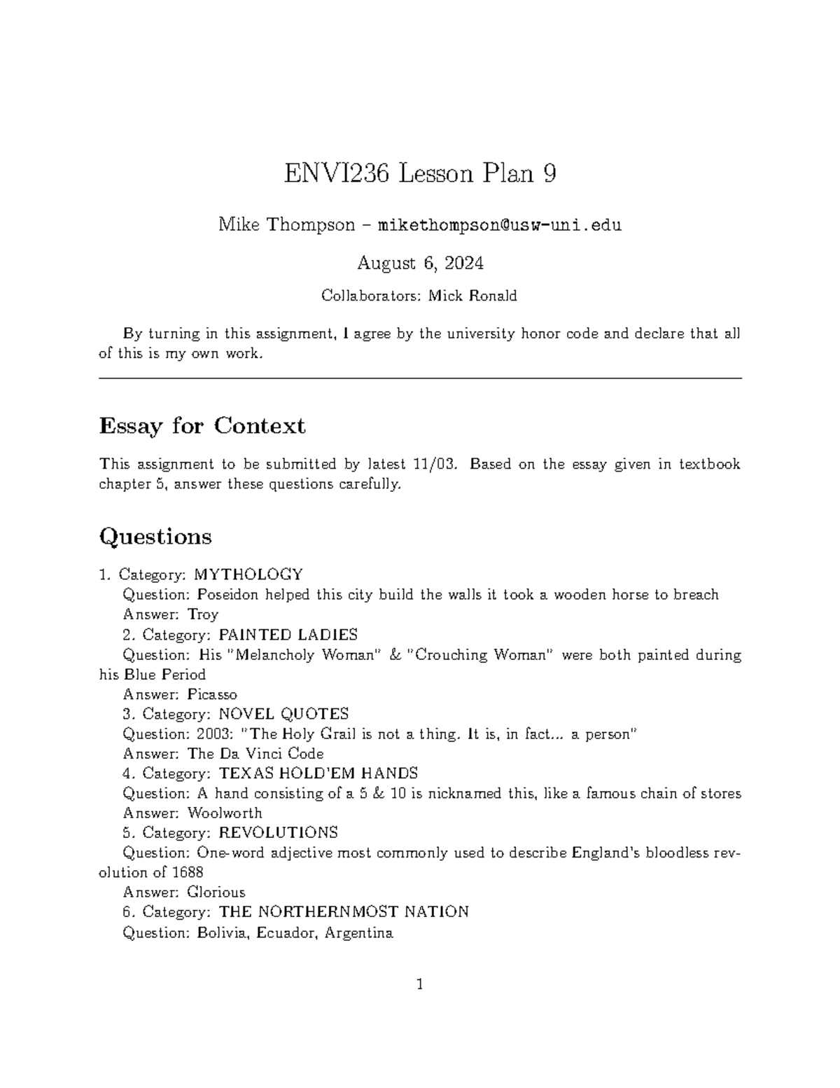 ENVI236 Lesson Plan 9: Exploring Scientific Concepts and Knowledge ...