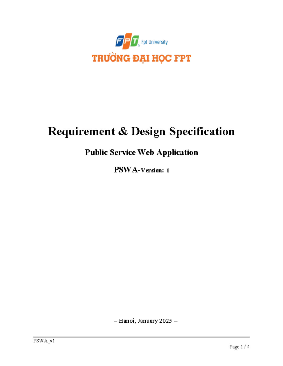 Public Service Web App Requirements - SWD392 Documentation - Studocu
