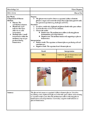 BIOL 220-04 Lactose Fermentation Test in Microbiology Lab - Studocu