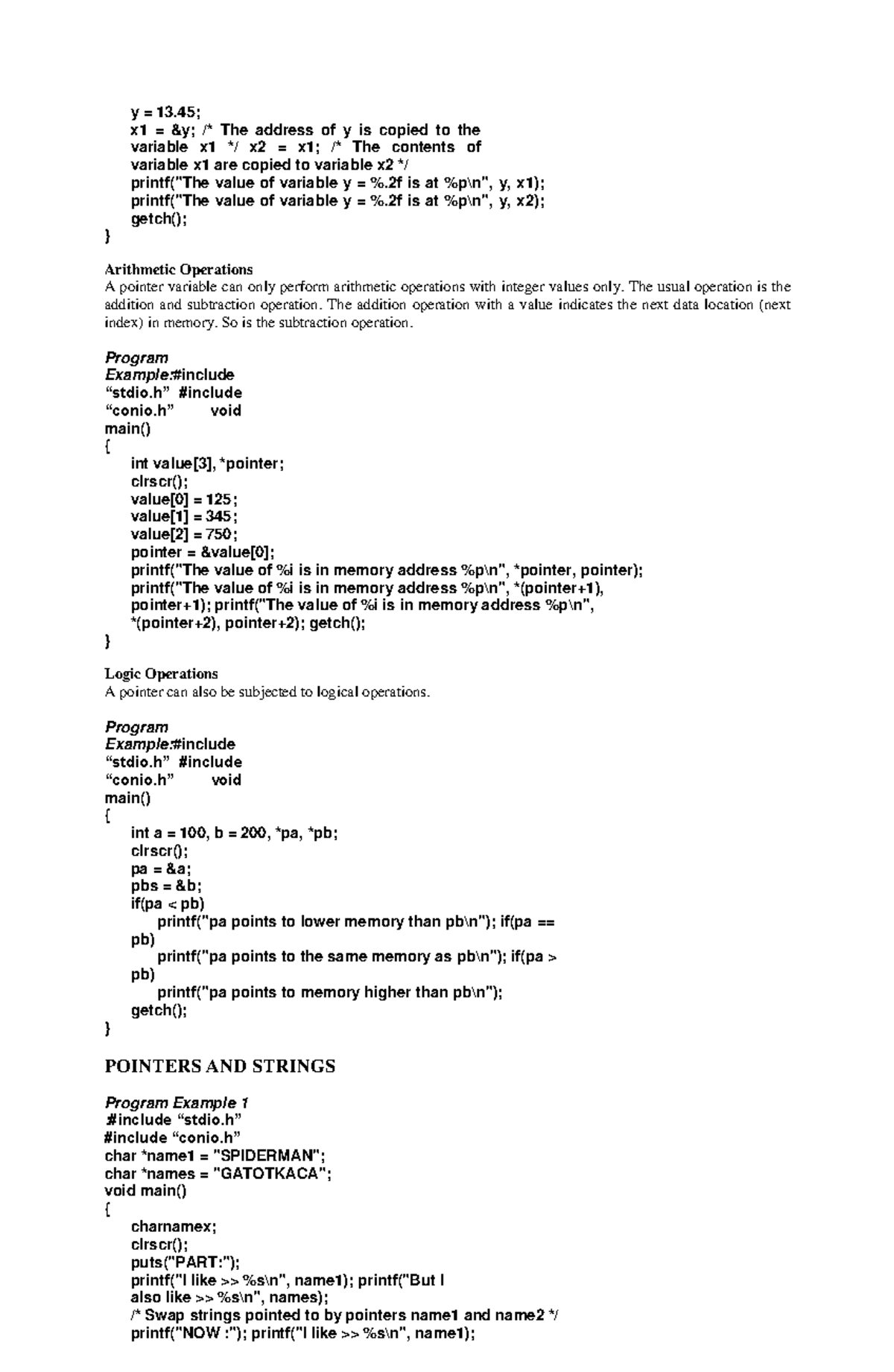 C Programming Algorithm-9: Pointers and File Operations Guide - Studocu