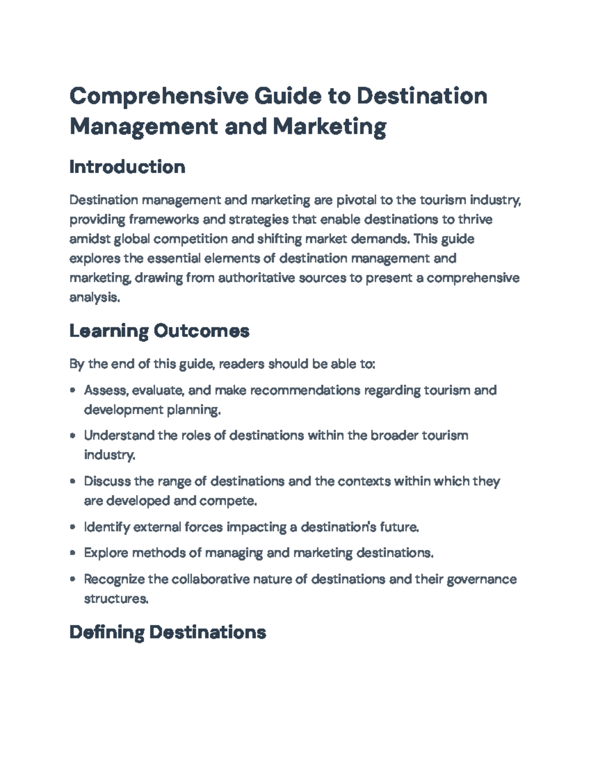 Destination Management & Marketing: A Comprehensive Guide on Strategies ...