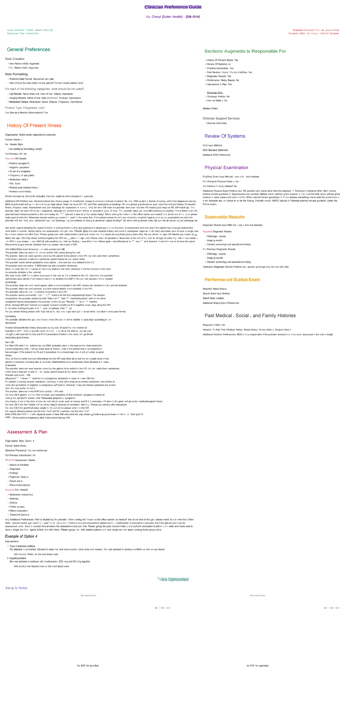 CPG Vu, Cheryl: Note Formatting Guidelines for Medical Documentation ...