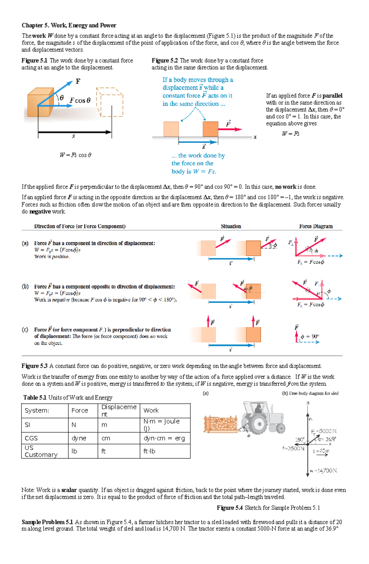 Chapter 5: Work, Energy, and Power Concepts for Physics (PHYS 101) - Studocu