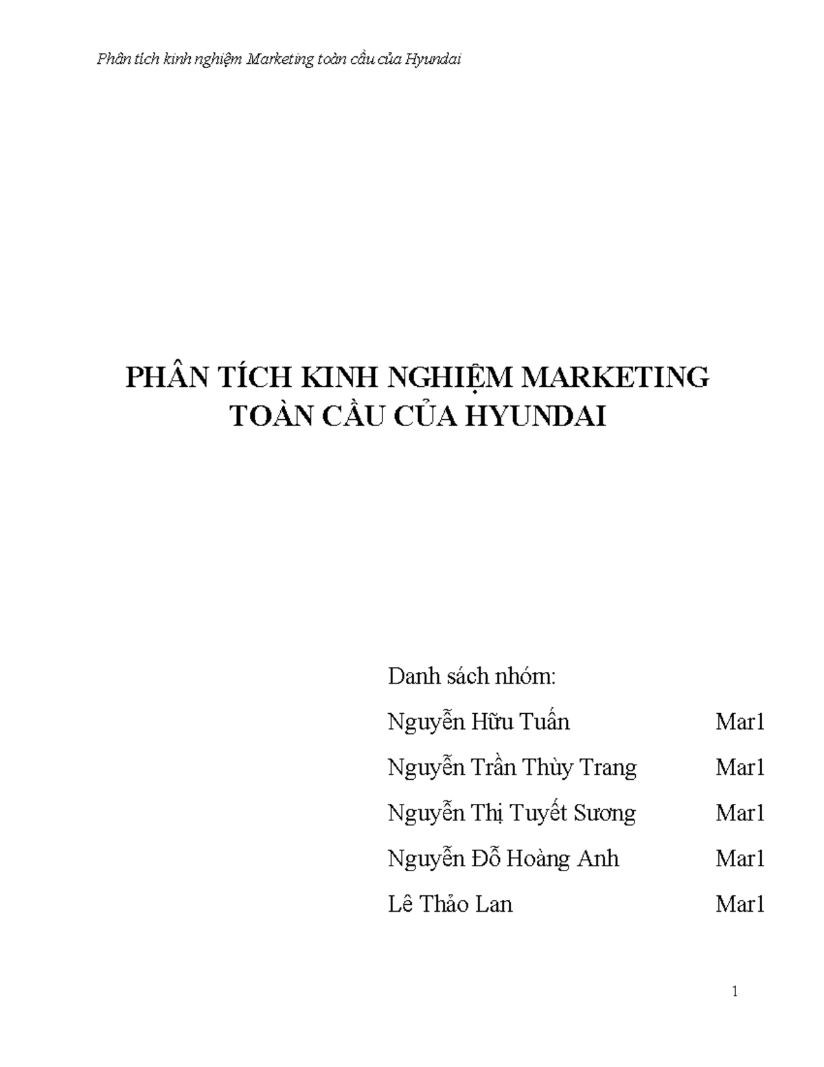 [1tailieu - hvnn - PHÂN TÍCH KINH NGHIỆM MARKETING TOÀN CẦU CỦA HYUNDAI ...