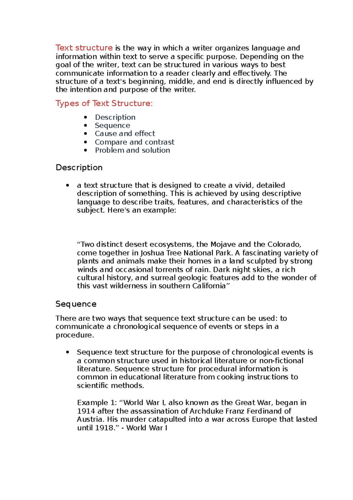 Assignment (EAPP) - Learn more - Text structure is the way in which a ...