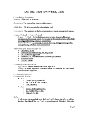 AP1 Lab Manual_Answers - Anatomy and Physiology Lab Manual Version 1.1 ...