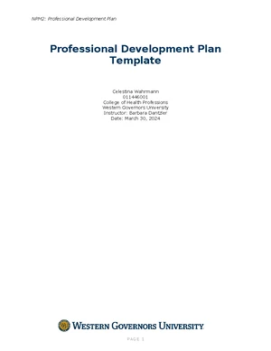 E225 Professional Development Plan: 5-Year Goal Framework for Nursing - Studocu