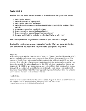 Topic 5 DQ 1 UNV 104 - topic 5: DQ 1 In this course, you have been ...