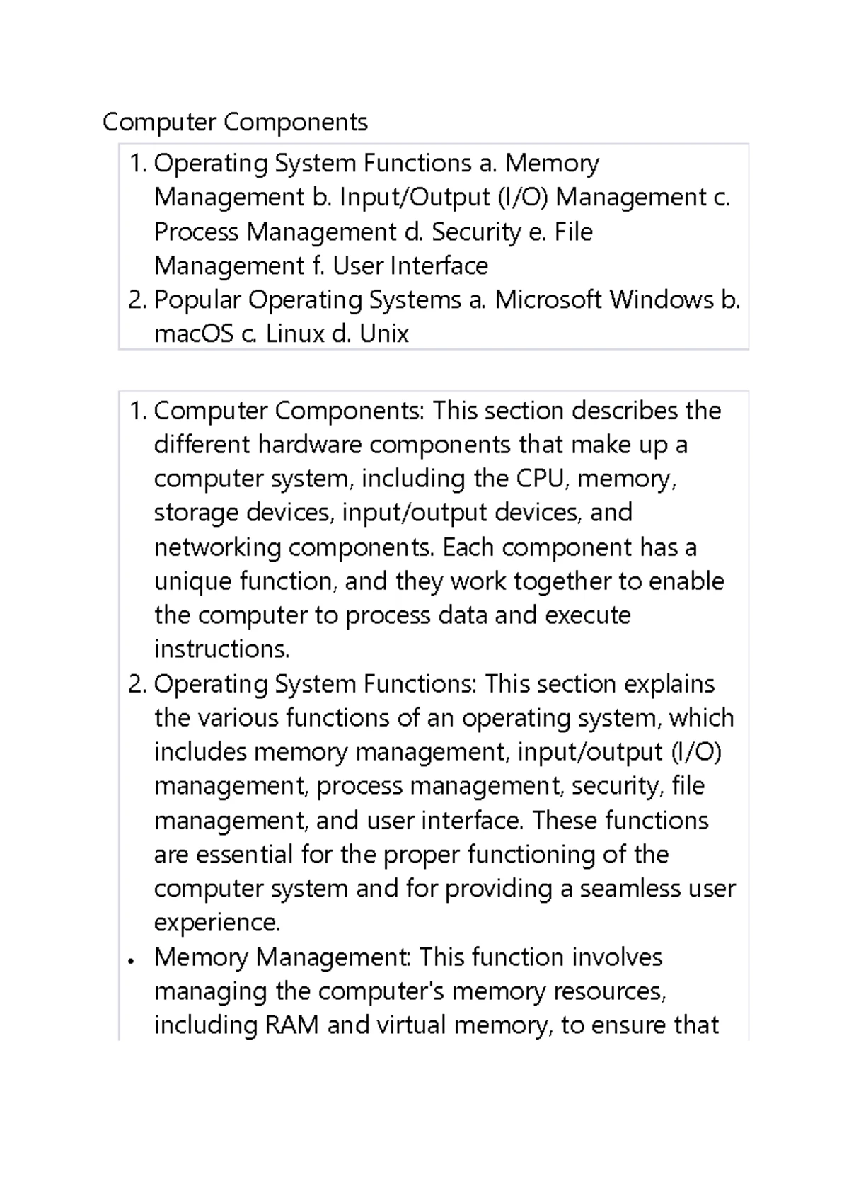 Operating System MCQs for Exam Preparation (OS 101) - Studocu
