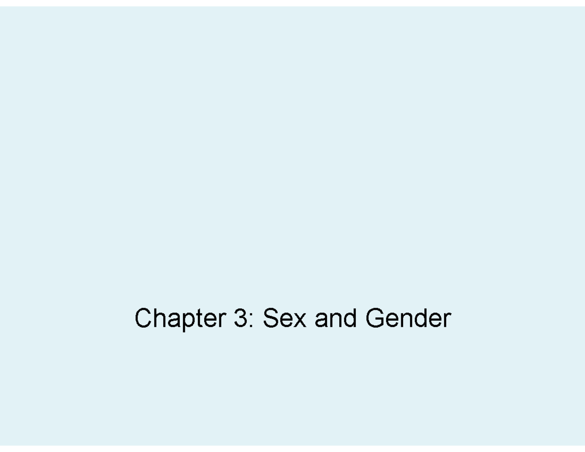 FMST 101 Chapter 3: Understanding Gender, Sex, and Orientation - Studocu