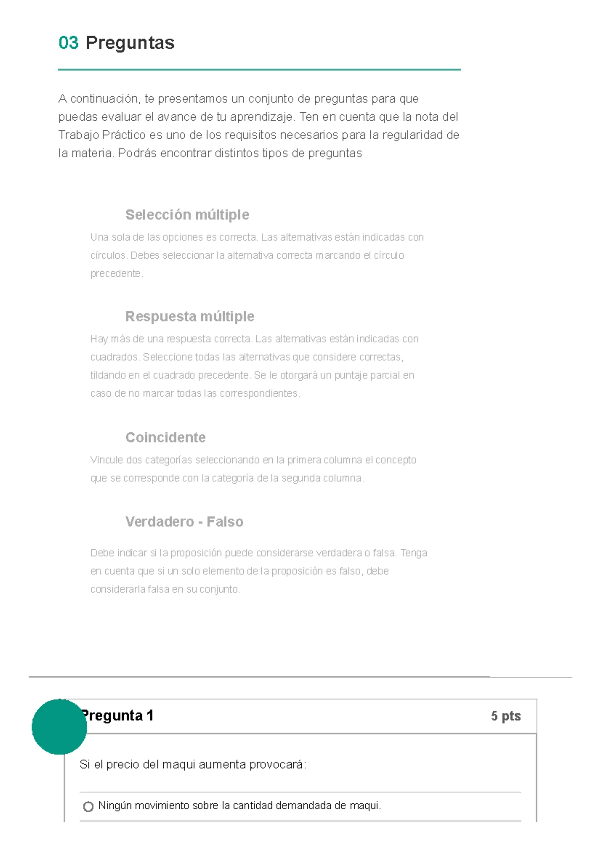 Examen Trabajo Práctico 1 [TP1] - Principios de Economía - Studocu