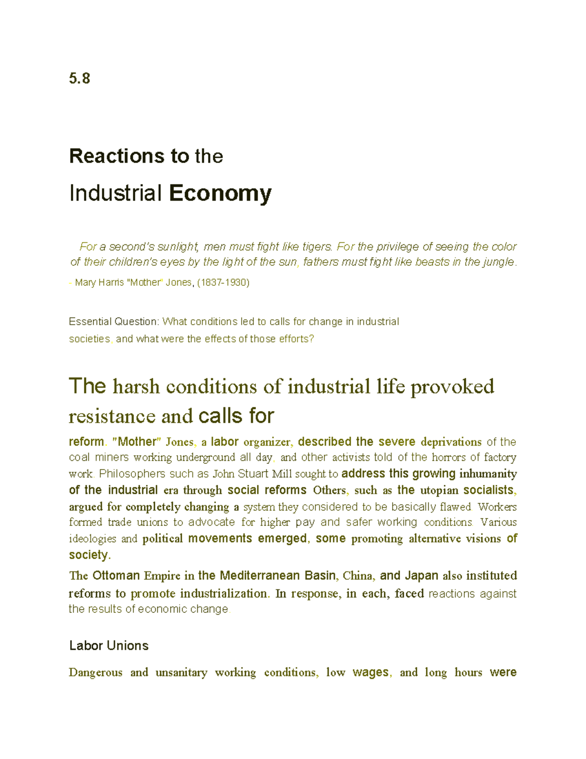 Reactions to the Industrial Economy: Reforms in China, Japan & Ottoman ...