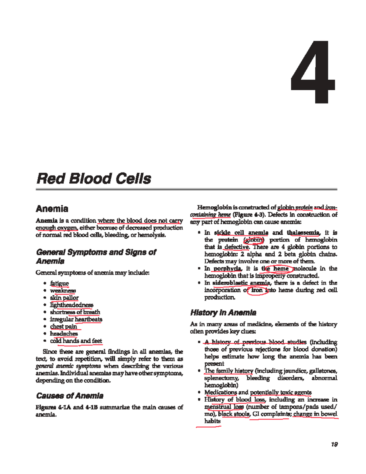 RBC Hematology: Anemia Types, Causes, and Diagnosis (Hema 1) - Studocu