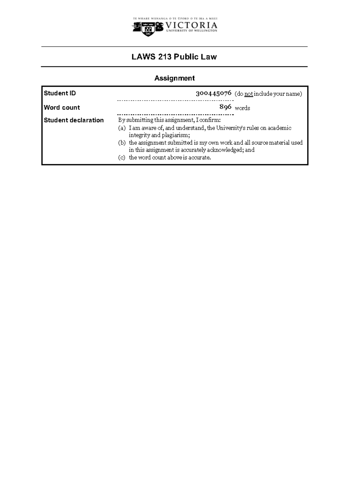 LAWS213-Essay-Analysis of Constitutional Conventions in NZ - Studocu