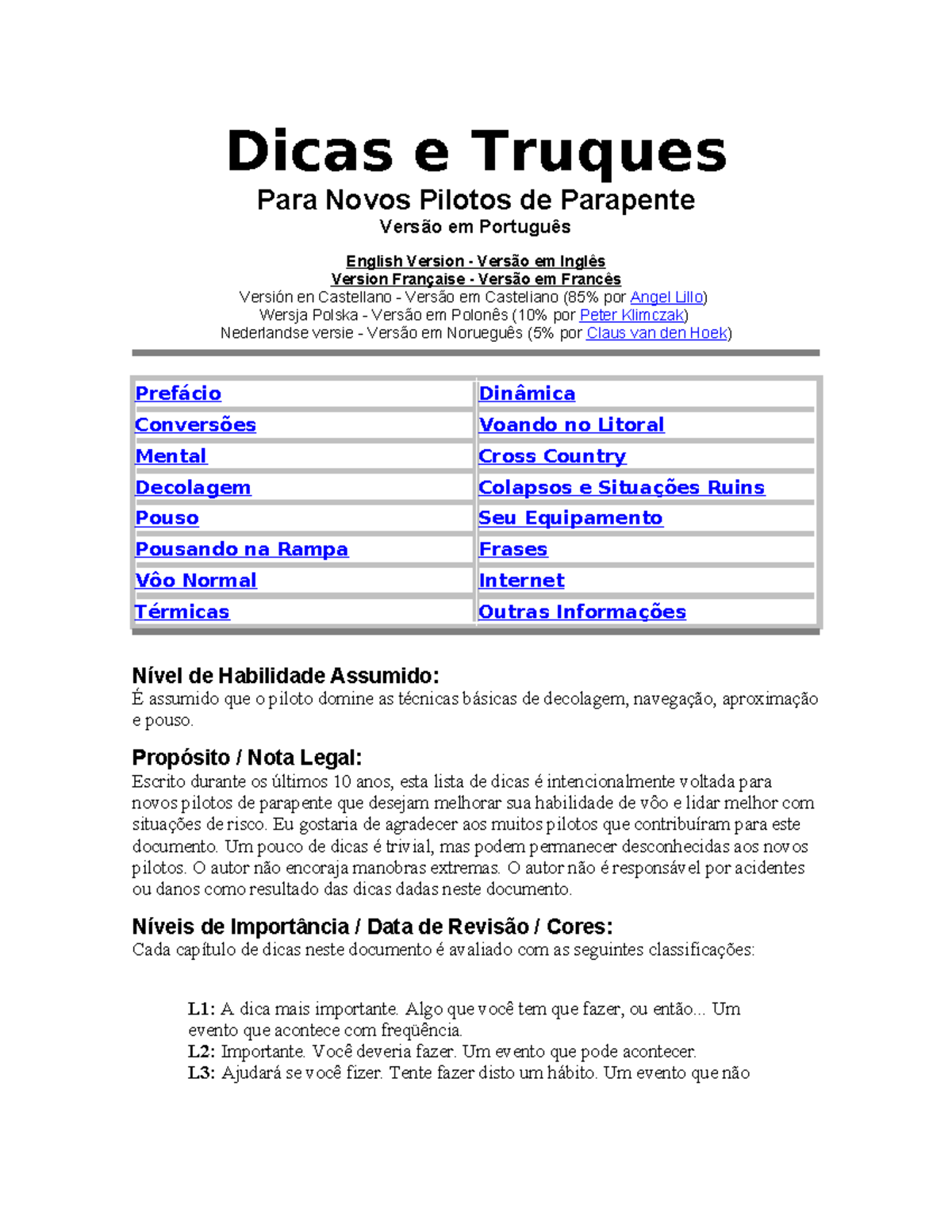 Dicas e Truques para Novos Pilotos de Parapente (Versão em Português ...
