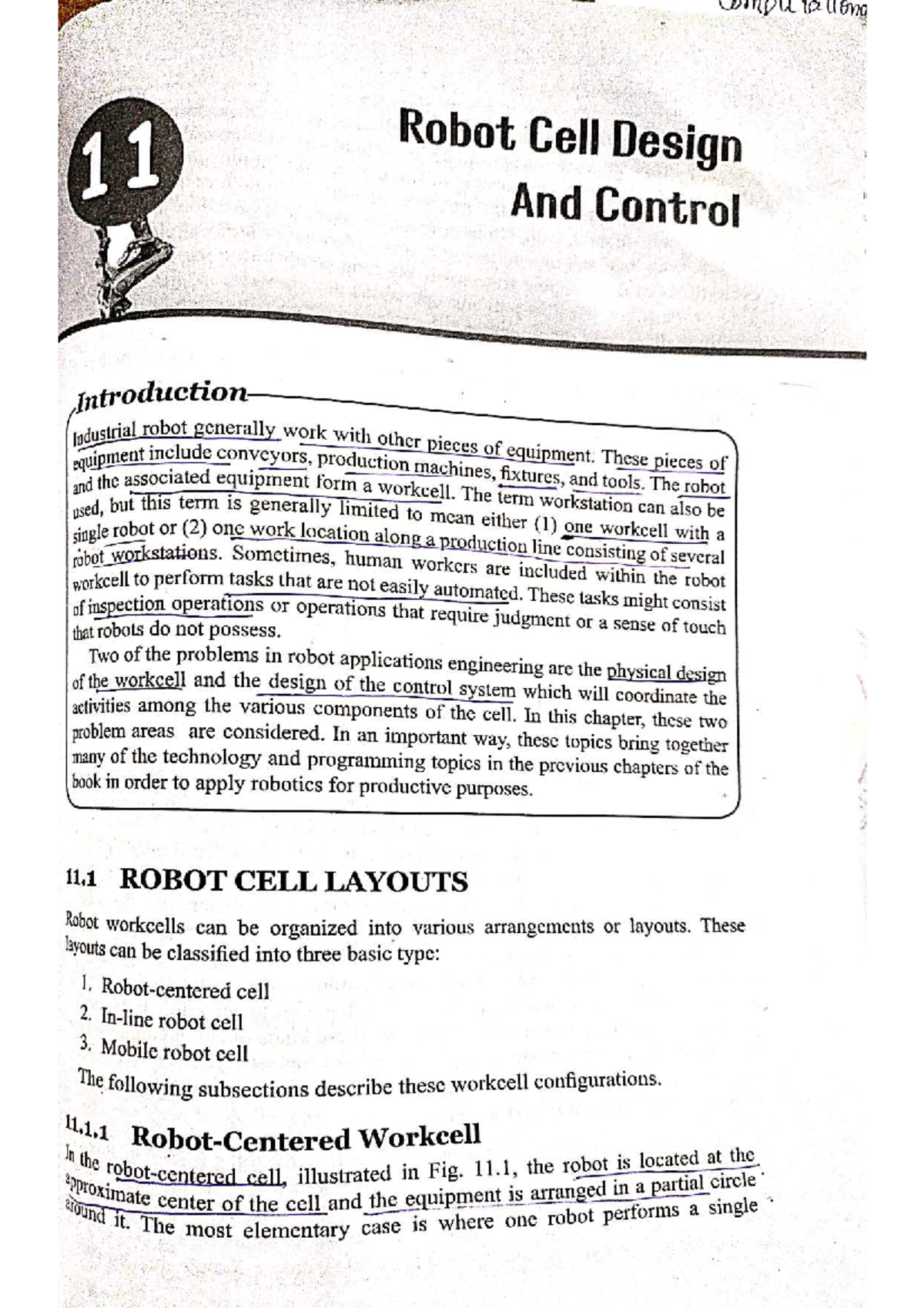 Robot Cell Design and Control: An Introduction to Workcell Layouts (U5 ...
