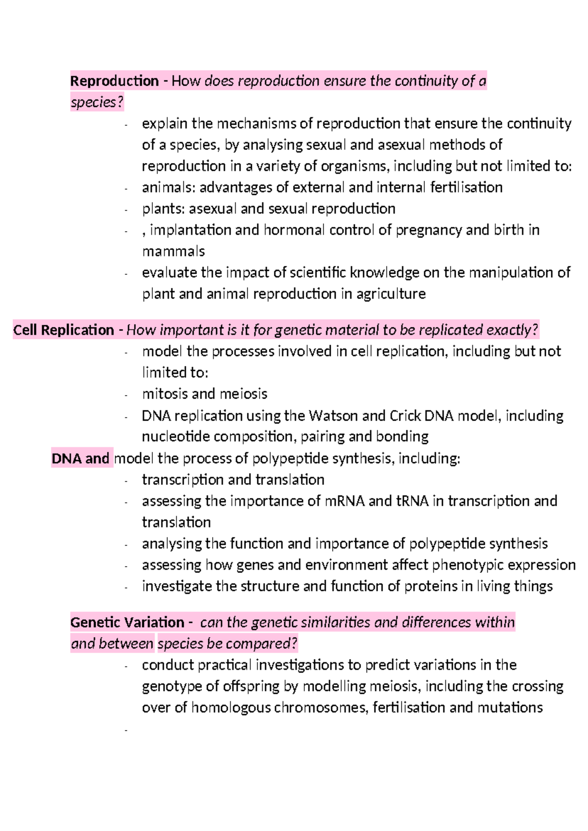 Hereditary Mechanisms: Reproduction, Cell Replication & Genetic ...