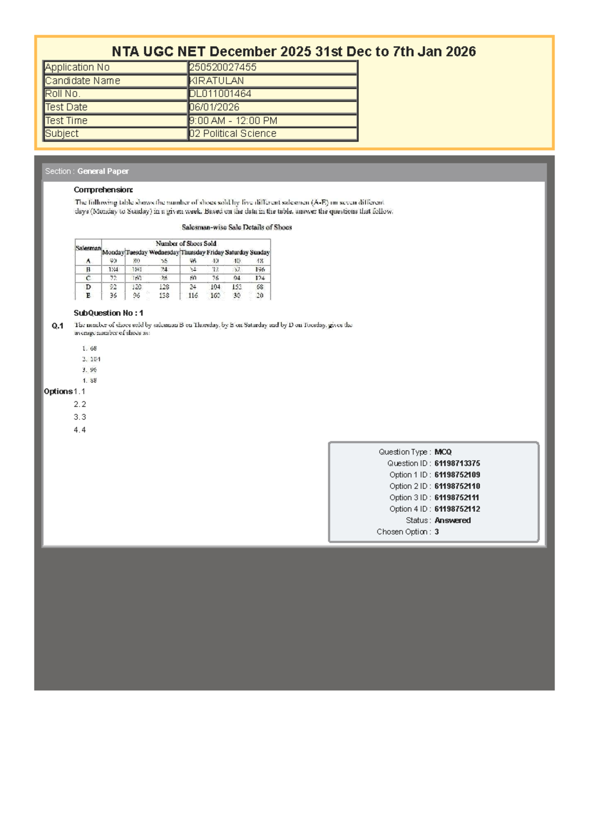 NTA UGC NET December 2025 Political Science Paper Analysis - Studocu