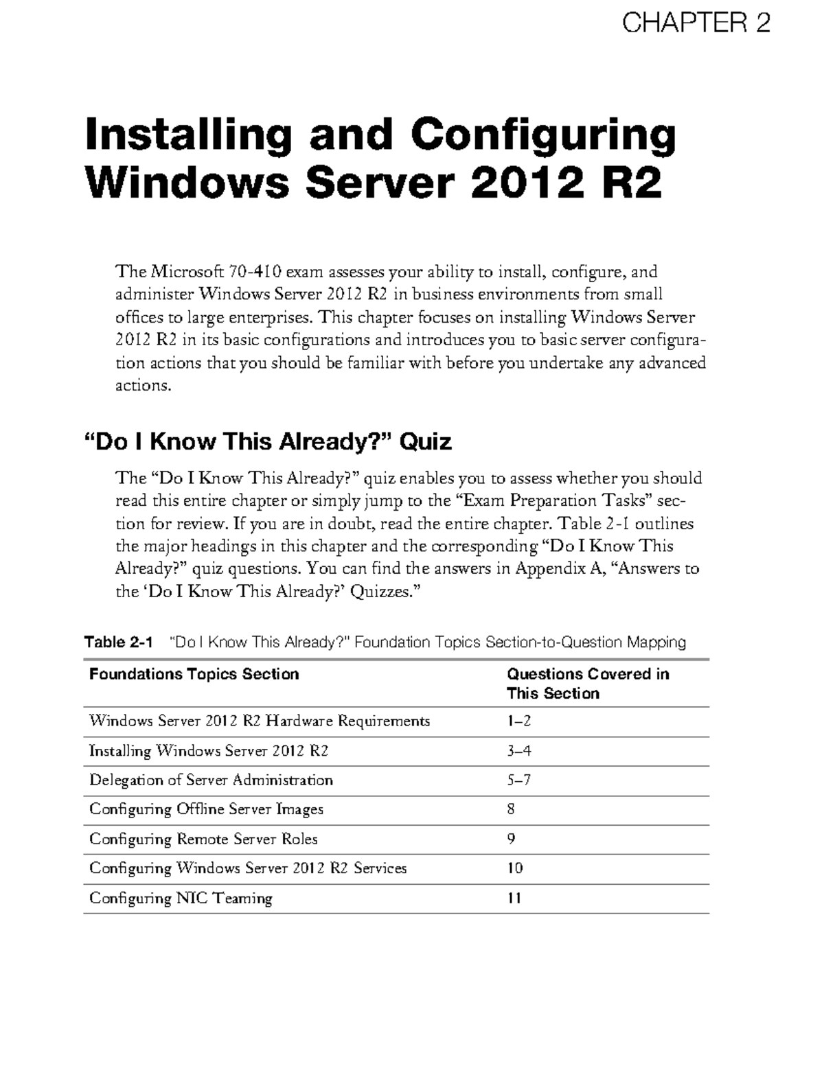 Installing and Configuring Windows Server 2012 R2 - MCSA 70-410 Guide - Studocu