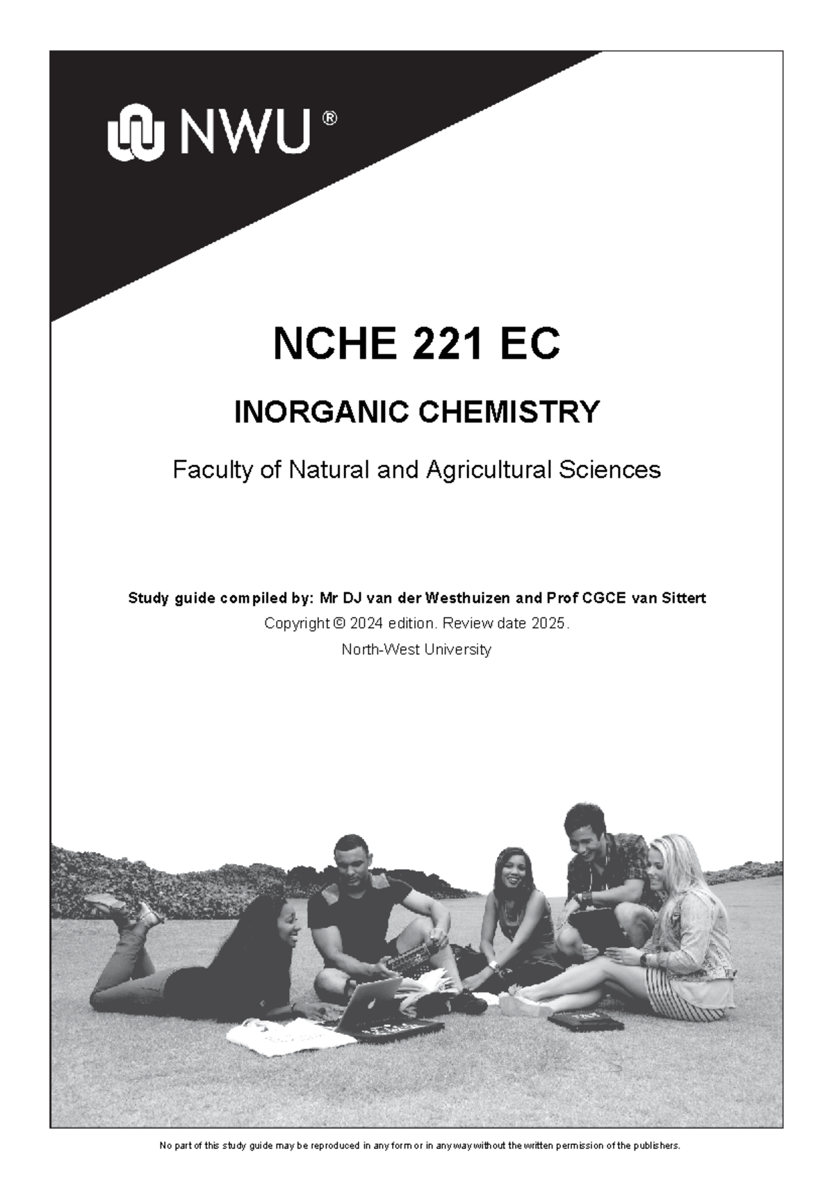 NCHE 221 Inorganic Chemistry Study Guide 2025 Edition - Studocu