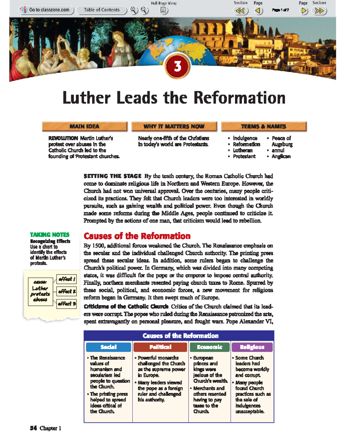 Midterm Study Guide for Course Code 75df7031: The Reformation and Its ...