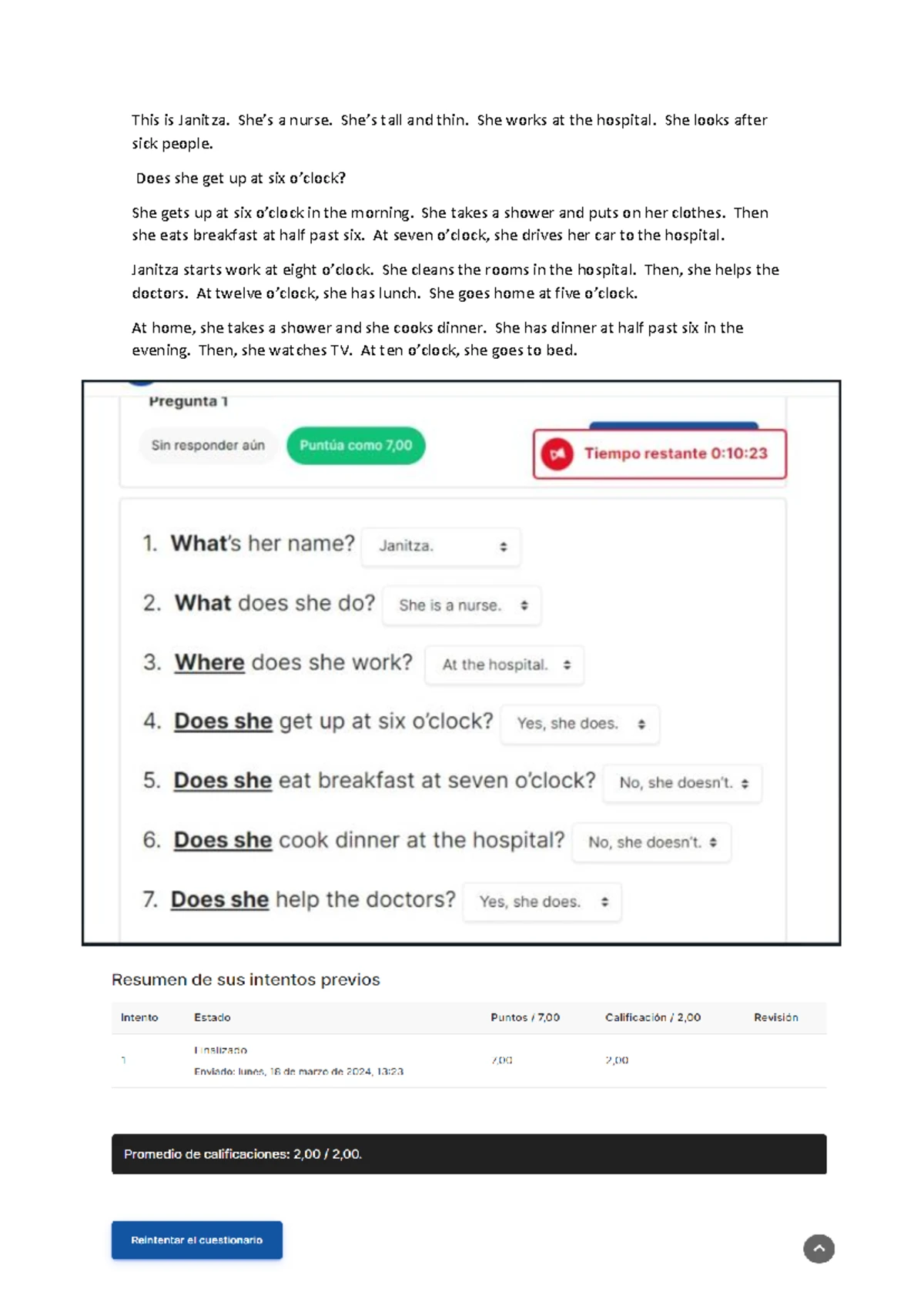 Actividad 17-QUIZ Lesson 4 - Inglés I - ACTIVIDAD 17 – QUIZ LESSON 4. - Studocu