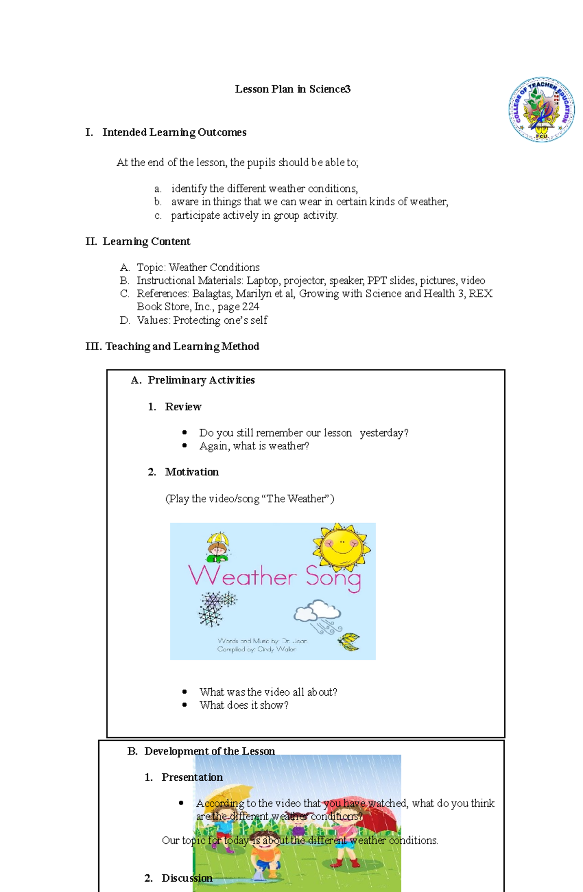 Semi-detailed-Lesson-Plan-Science-For-Demo - Lesson Plan in Science I ...